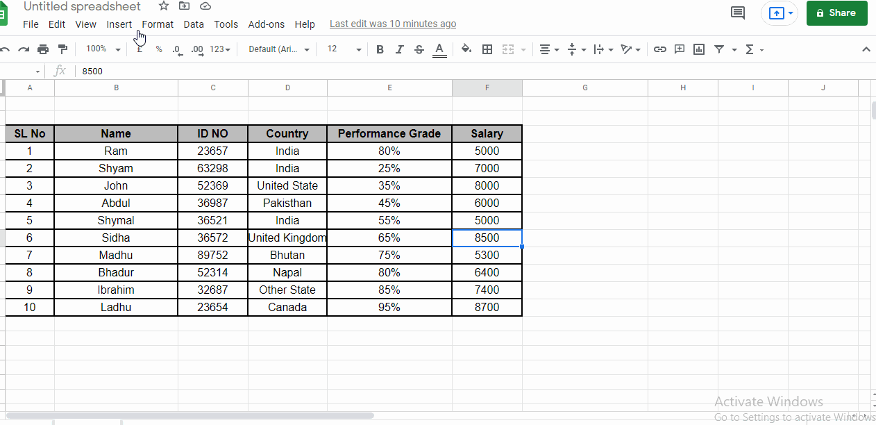 How To Make A Table In Google Sheets And Make It Beautiful